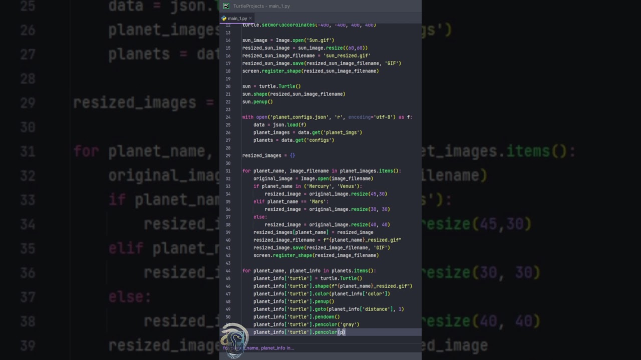 Solar System animation with Python Turtle | #python | #solarsystem | #pythonprogramming