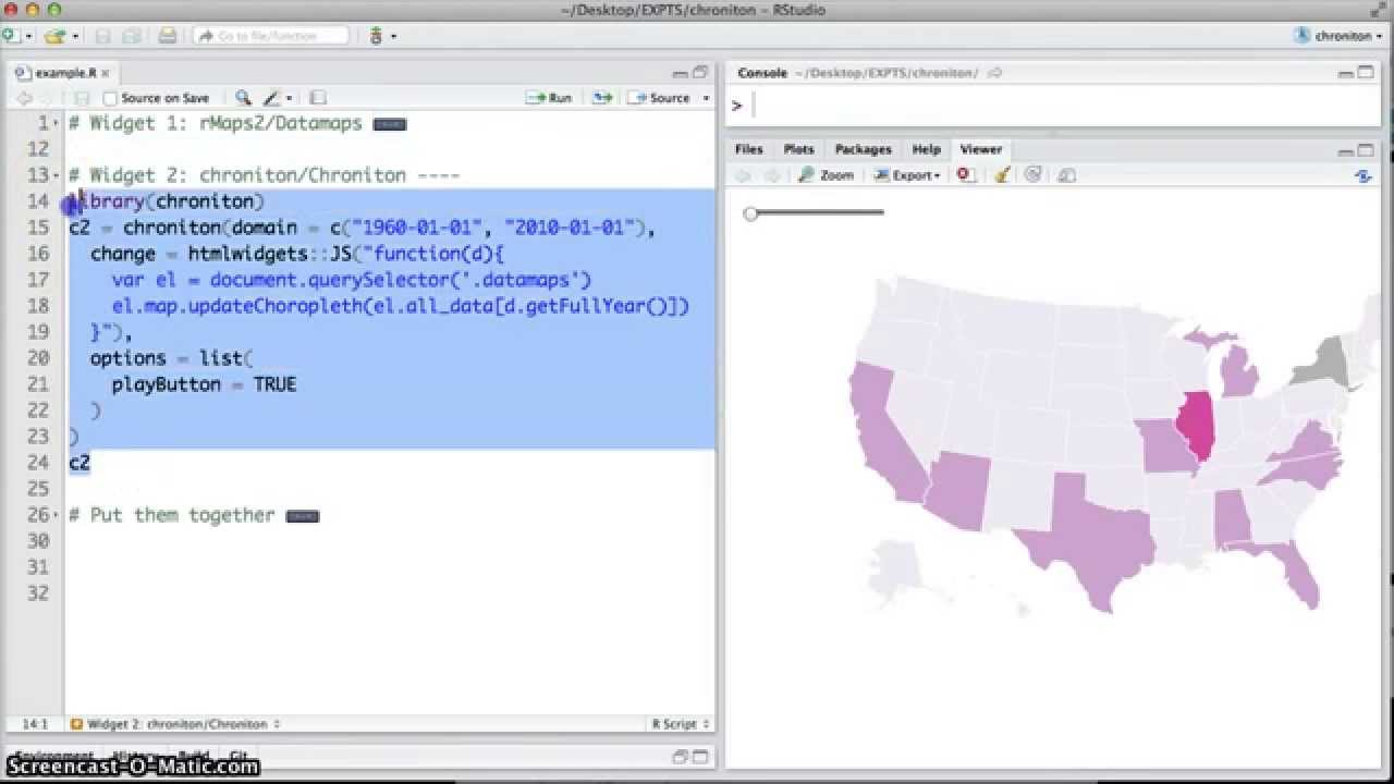 More Experiments with htmlwidgets