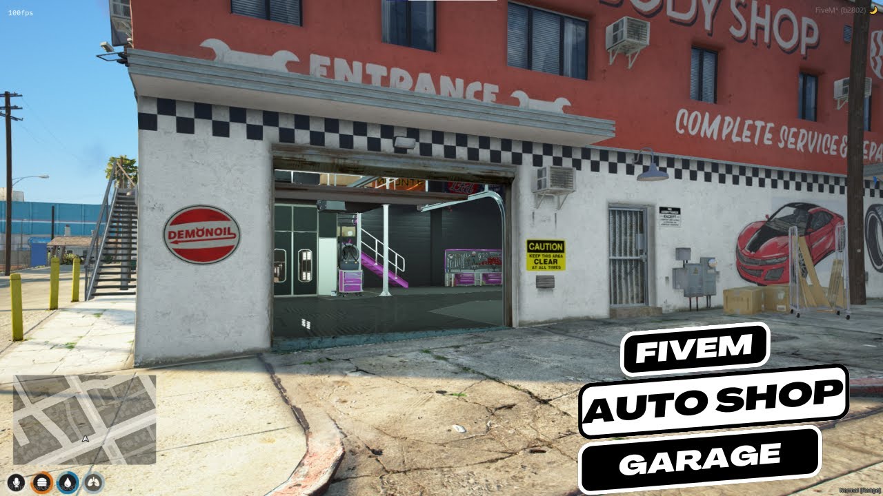 Auto shop mlo fivem Interior & map for Roleplay | FiveM mlo shop
