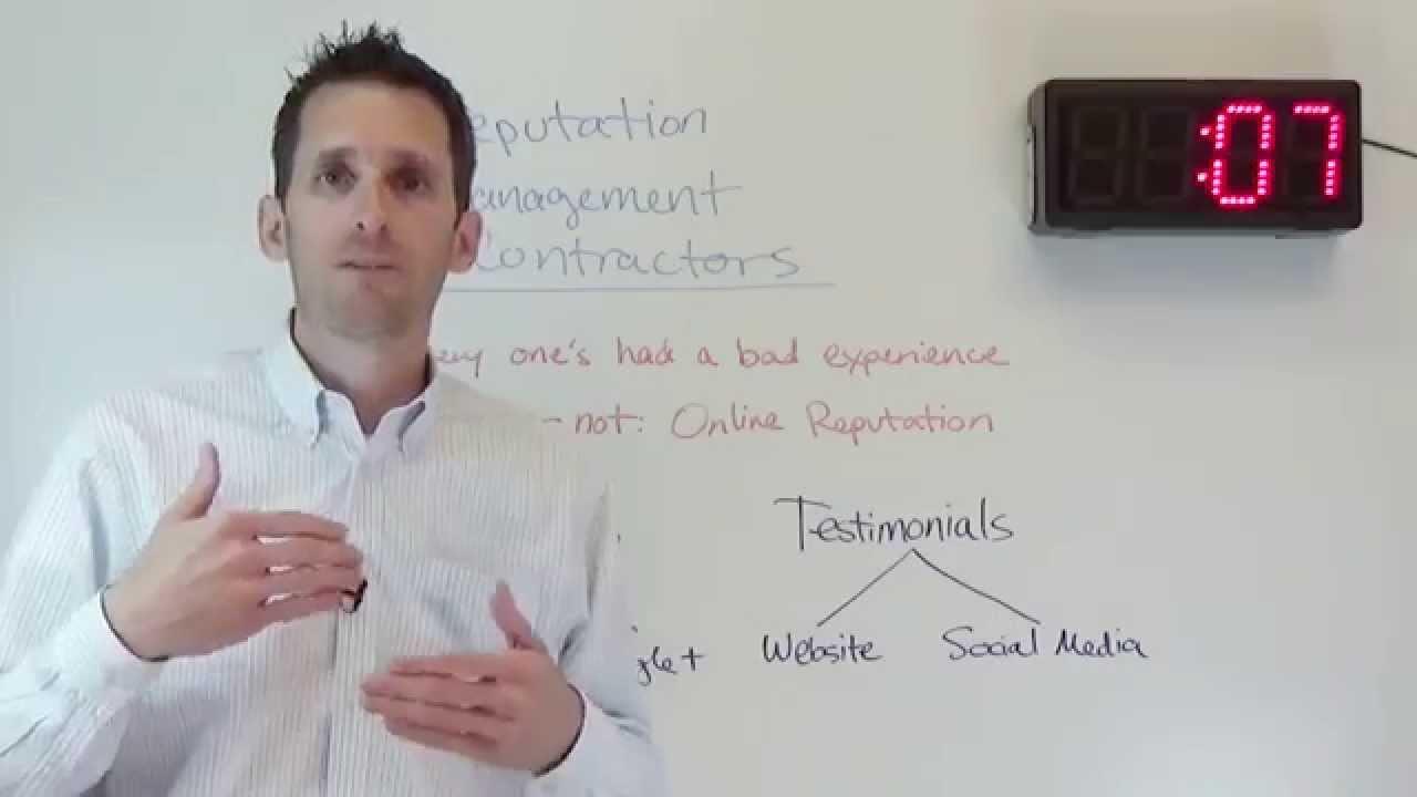 Contractor Marketing 2-Minute Tuesday: Reputation Management for Contractors