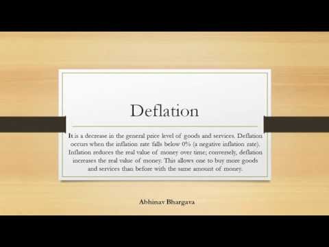 What is Deflation? Understand in less than 100 Secs