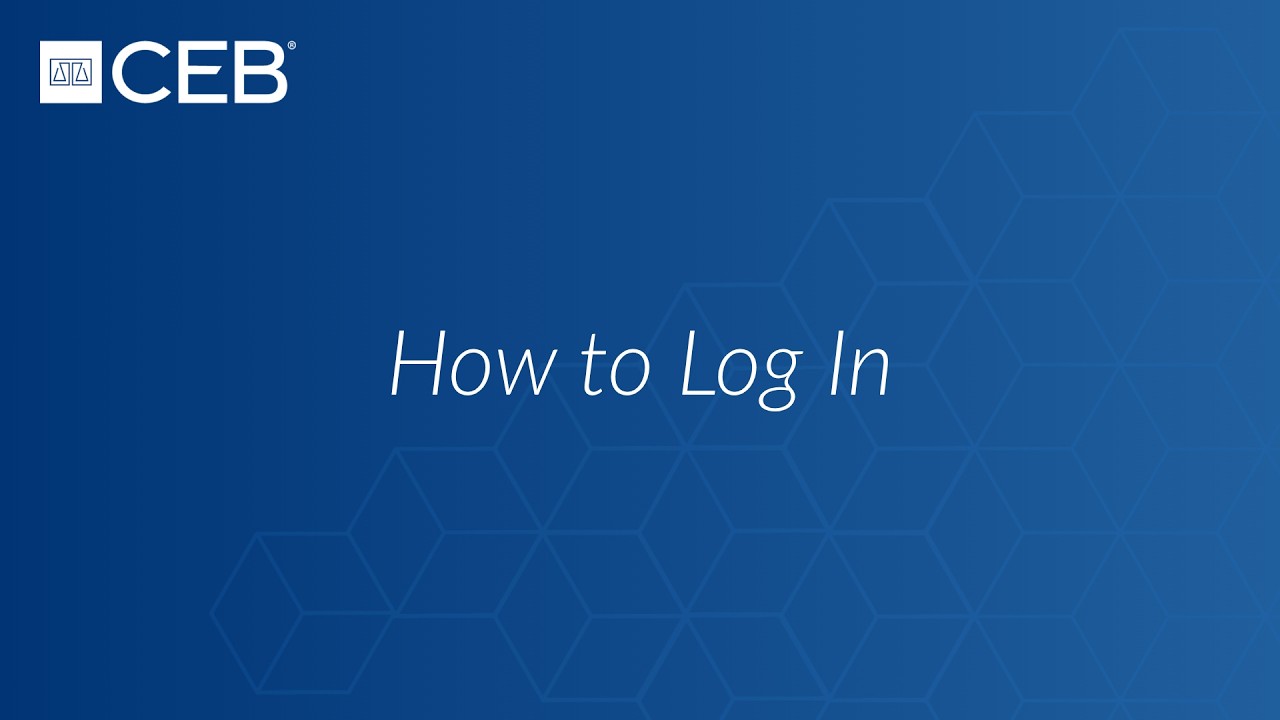 CEB.com | How to Log In