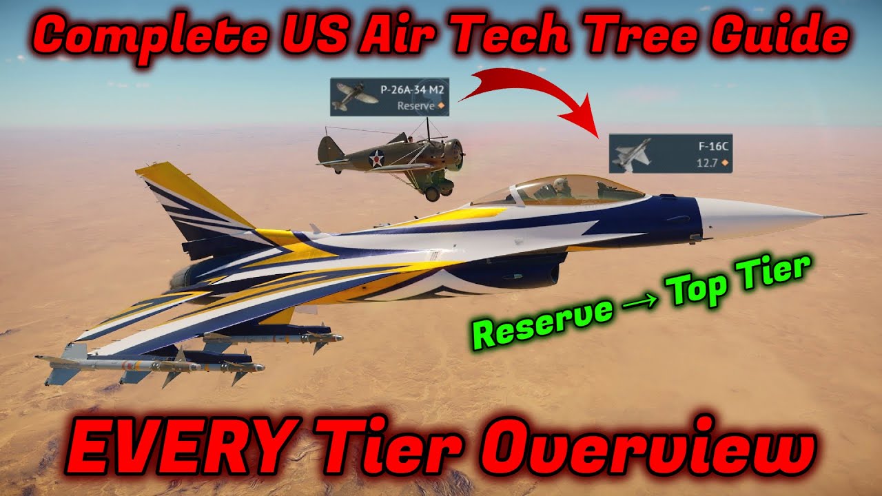 Full US Air Tech Tree/Planes Guide + Overview [War Thunder]
