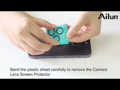 [Ailun] How to install Camera Lens protector on iPhone 16 Pro /16 Pro Max /14 Pro/14 Pro Max