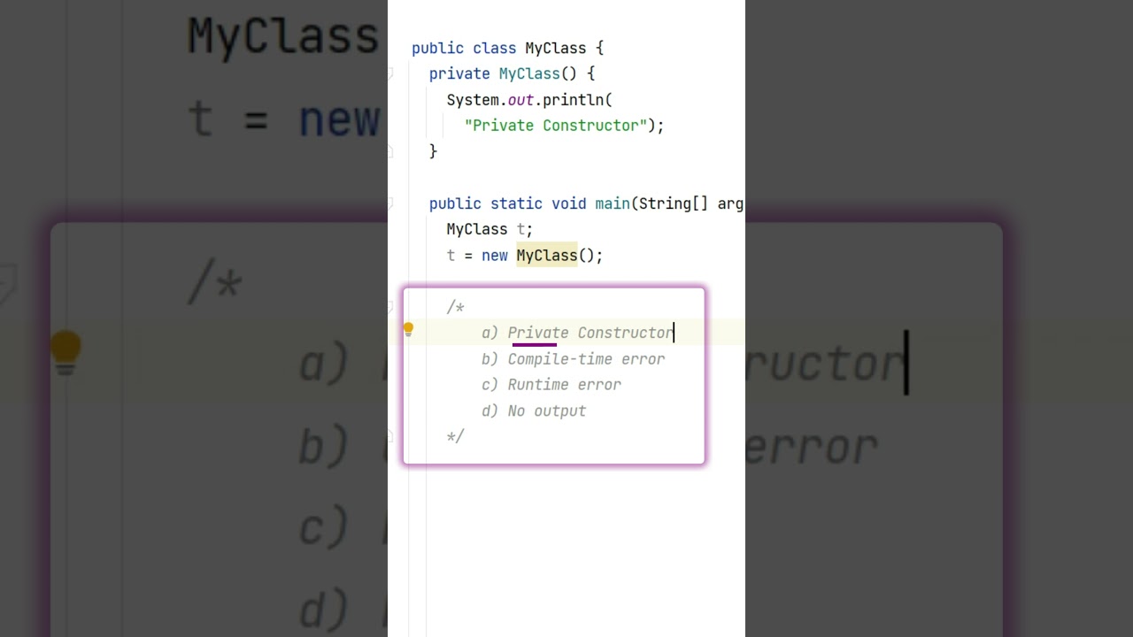 #369 Java Coding Questions MCQ | Java Interview Preparation #shorts #java #coding