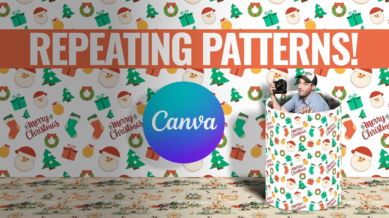 How to Create Seamless Repeating Patterns in Canva (Using Canva AI + Magic Grab!)