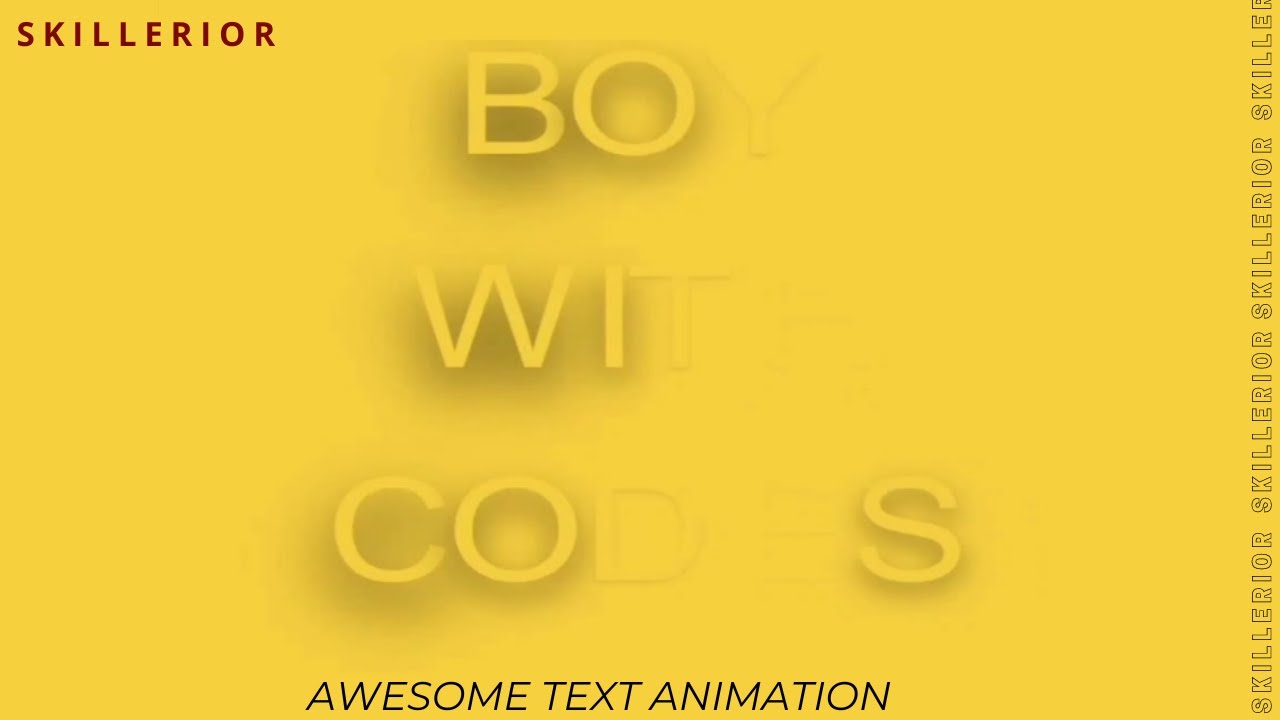 CSS TEXT Animation [ Awesome Text Wave ] HTML CSS only || Web Development || Skillerior