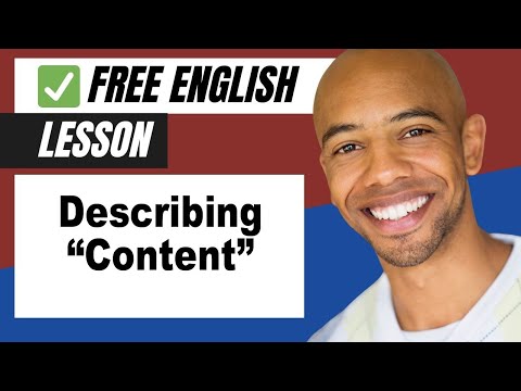 The Meaning of Content - Learn English Vocabulary