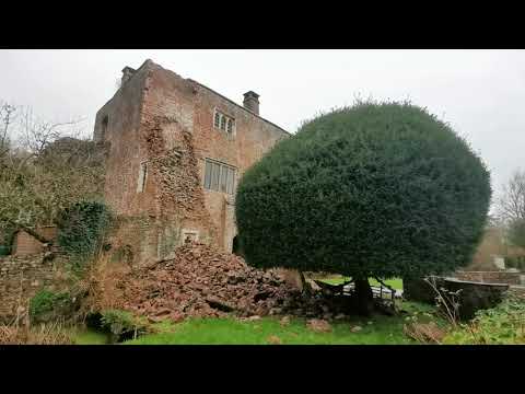 Devon castle’s tower tumbles down after a thousand years after Storm ...