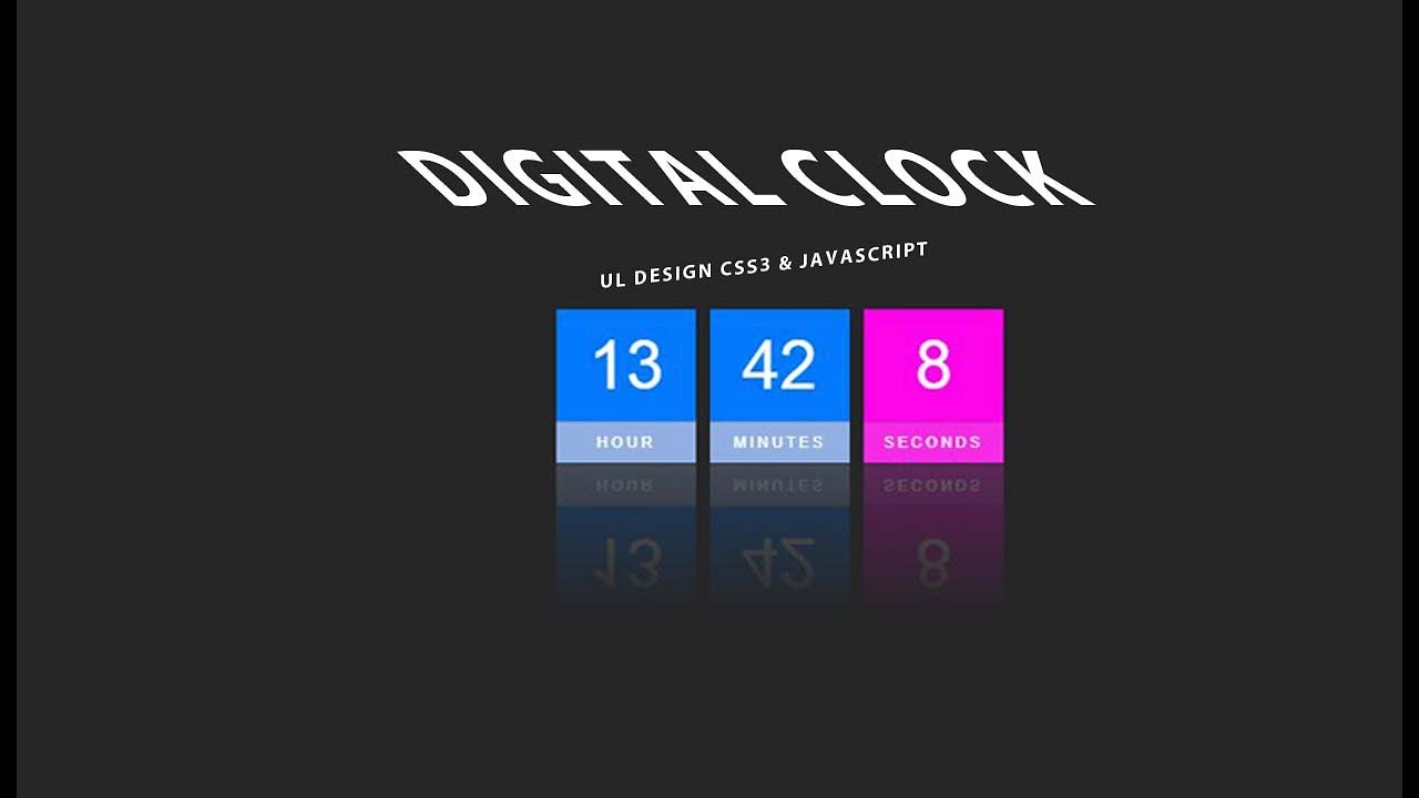 Digital Clock in JS | JavaScript Tutorials | Web Development Tutorials | Tutorials Design