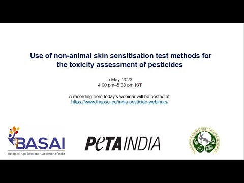 Use of non animal skin sensitisation test methods for the toxicity assessment of pesticides