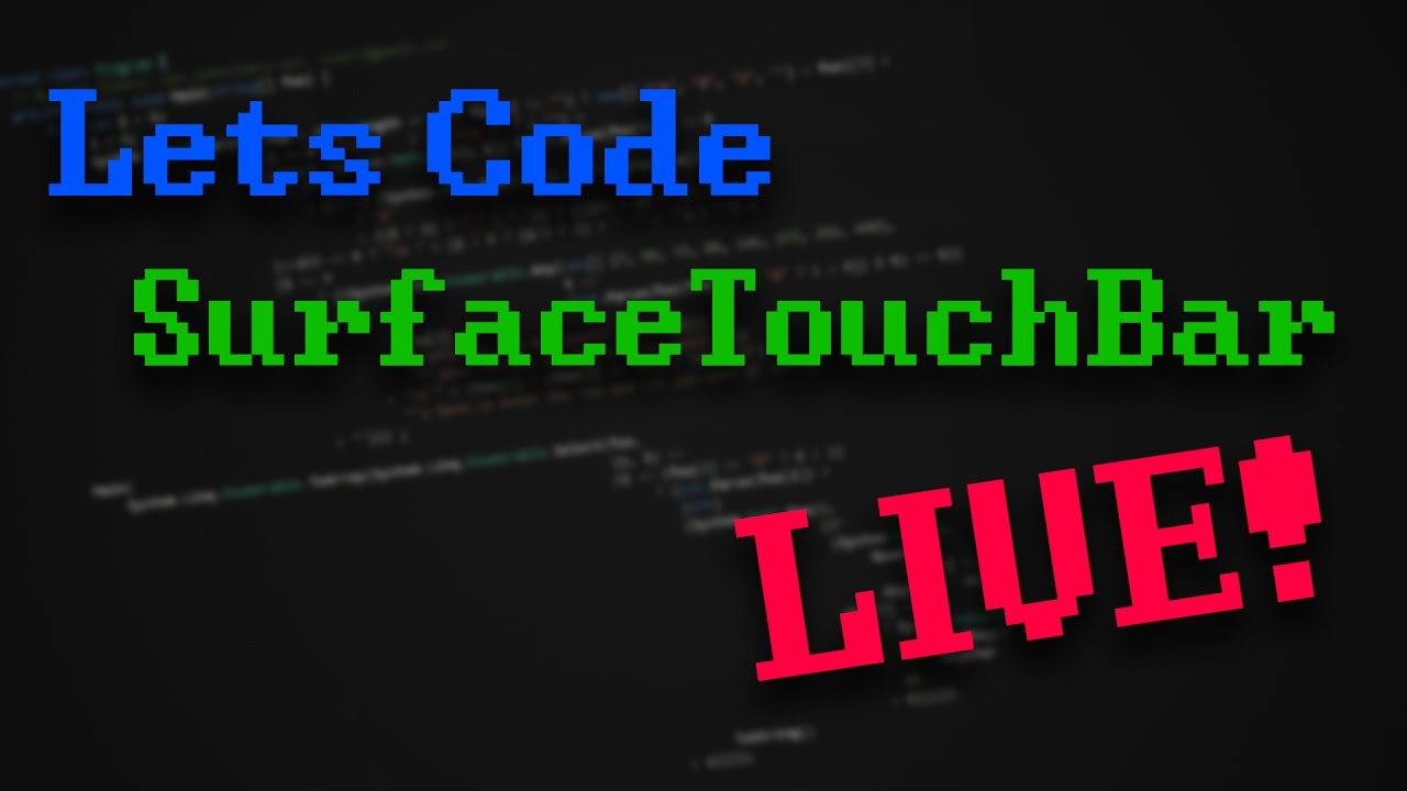 LetsCode SurfaceTouchBar