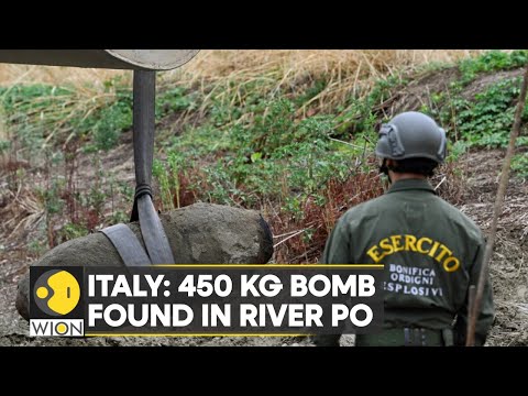 Italy: Dried-up river reveals 450 kg unexploded bomb, experts carry out controlled explosion | WION
