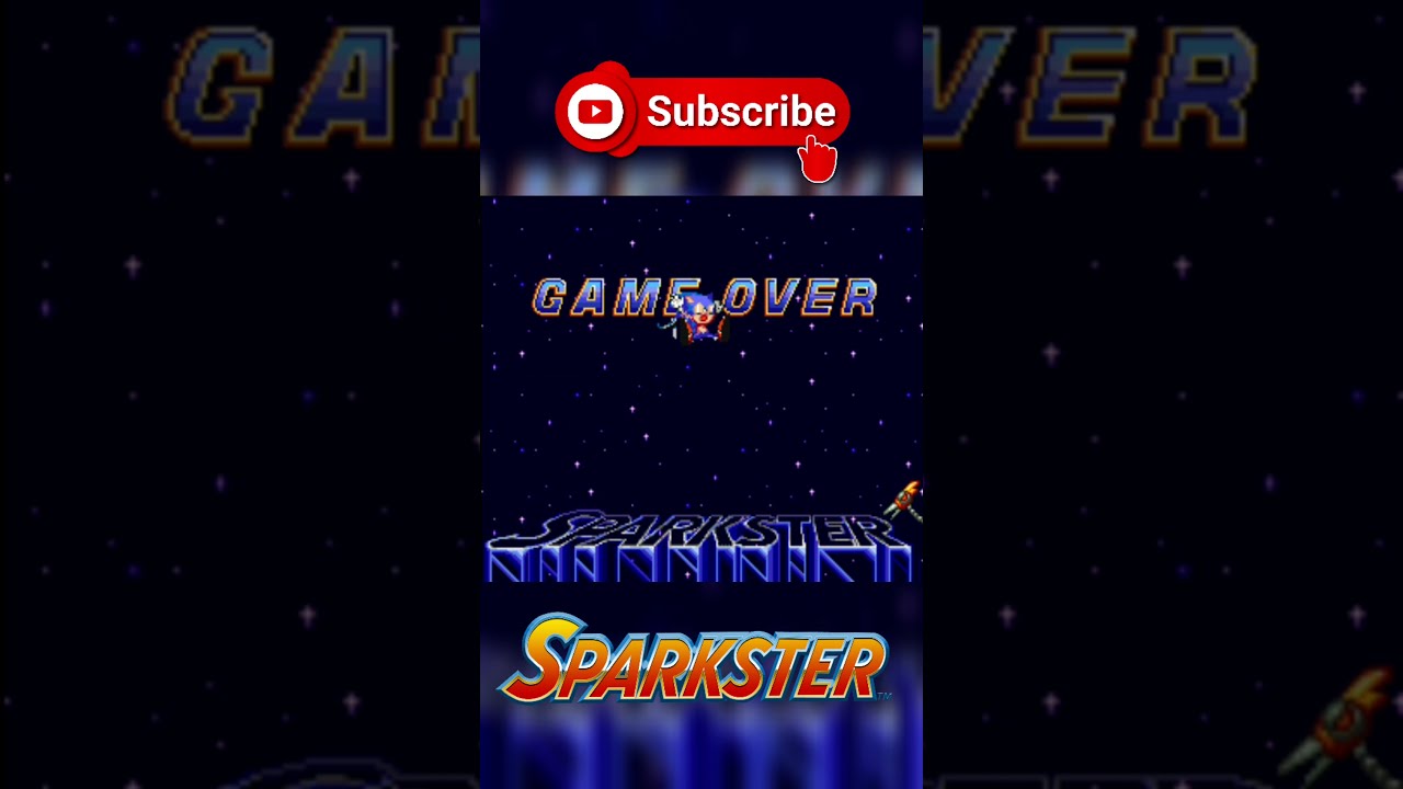 Sonic in Sparkster - Game Over