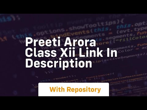Preeti arora class xii link in description
