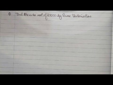 Find the cube root of 27000 by prime factorization