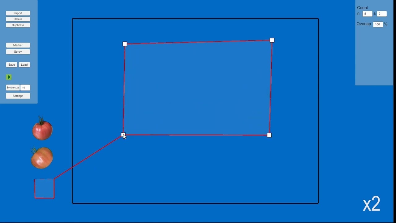 Interactive Generation of Image Variations for Copy-Paste Data Augmentation