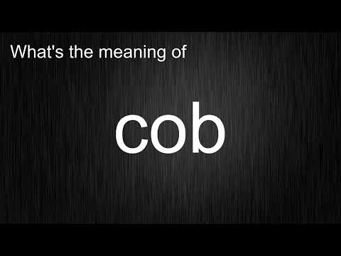 What's the meaning of "cob", How to pronounce cob?