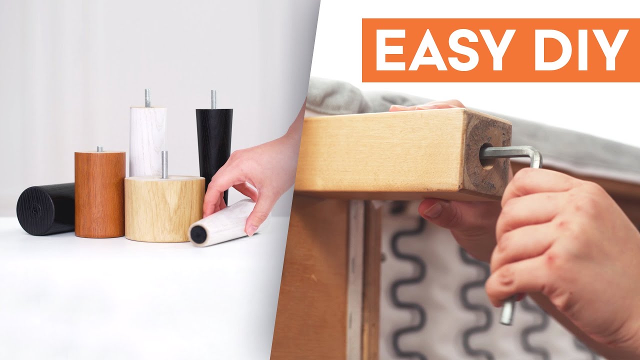 How To Replace Your IKEA Sofa Legs | DIY Sofa Hack