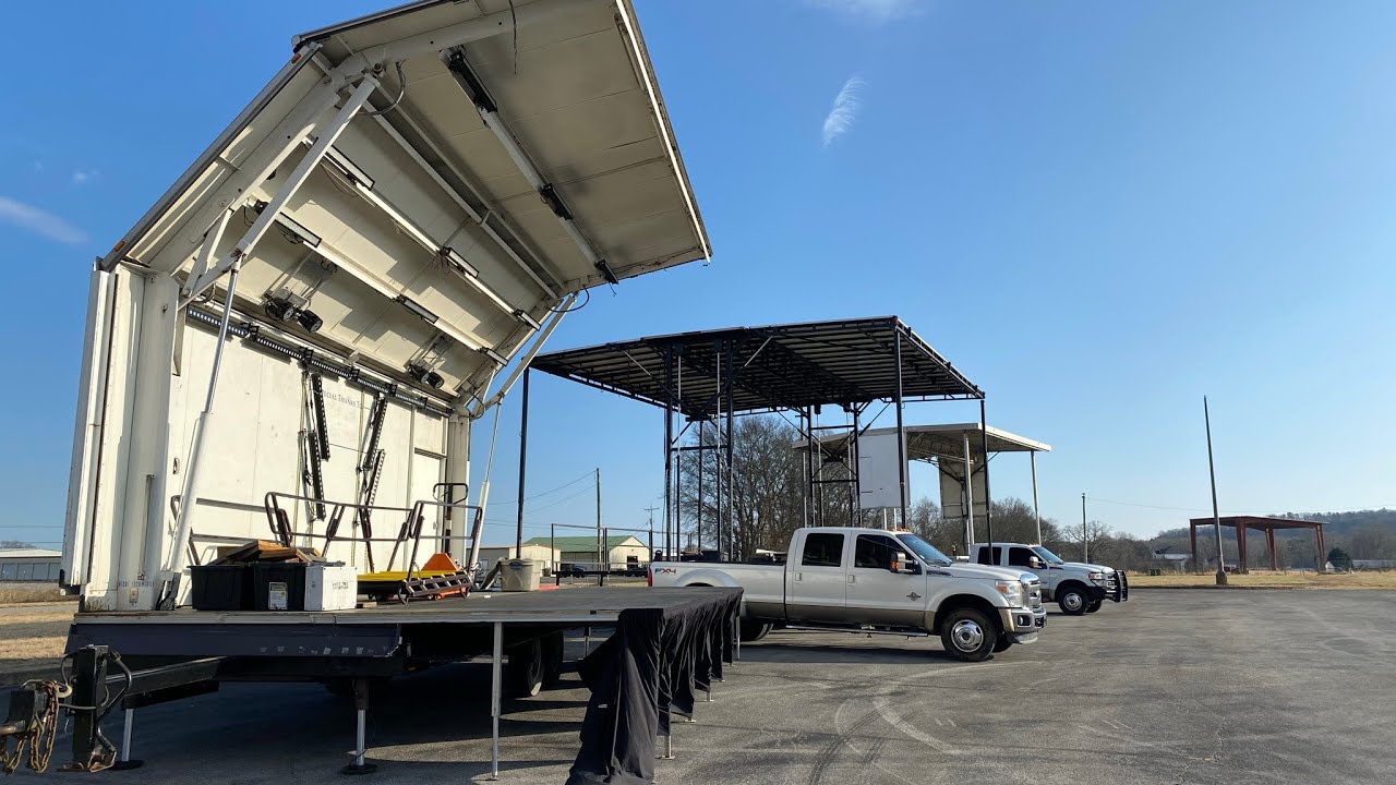 All Solid Ground Staging Stages being taken down