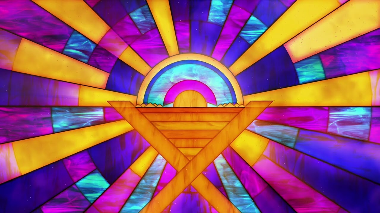 Stained Glass Christmas Manger Nativity Baby Jesus In Crib Christian Background Worship Wallpaper