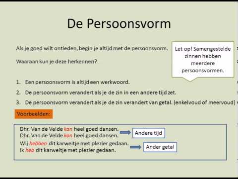 zinsdelen-_persoonsvorm