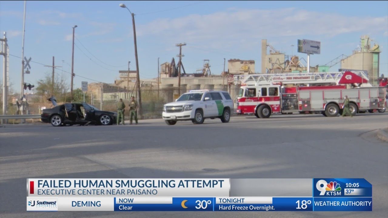 Failed human smuggling attempt ends in crash