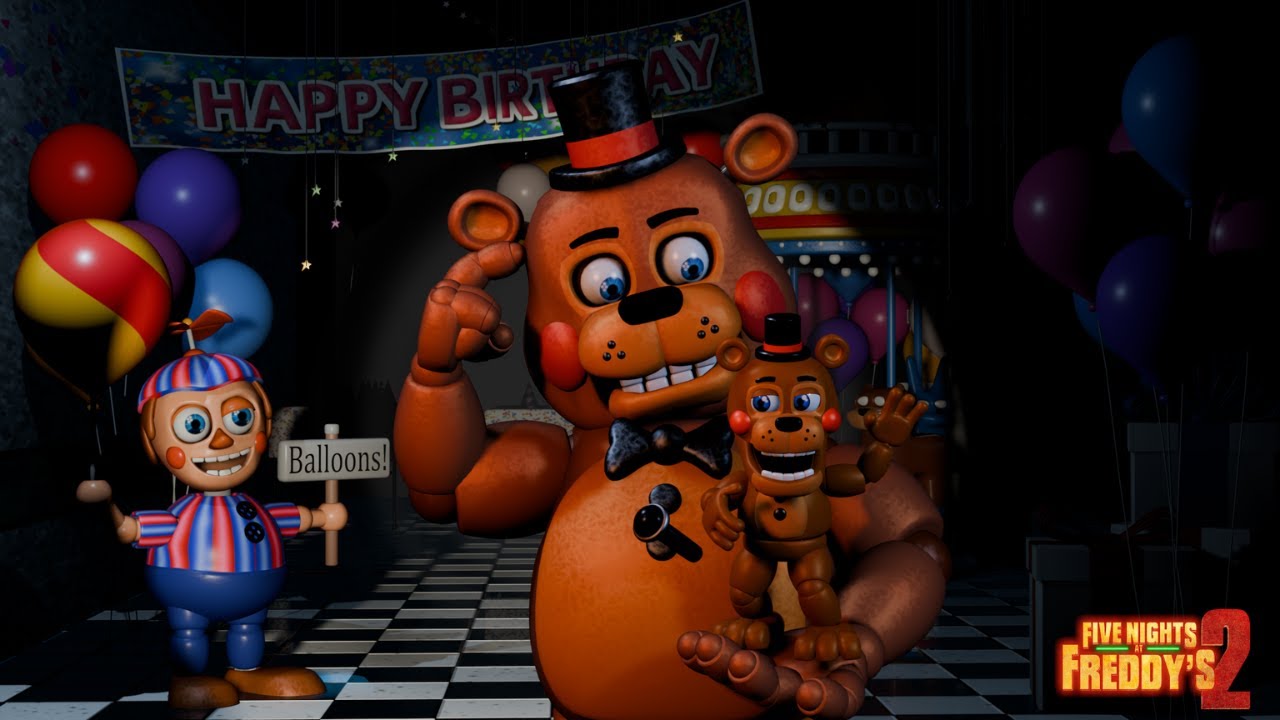 Toy Freddy meets his FNAF world counterpart.
