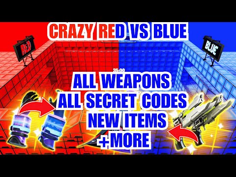 ALL SECRETS CODE CRAZY RED VS BLUE MAP FORTNITE - FIND ALL SECRET CODE LOCATIONS