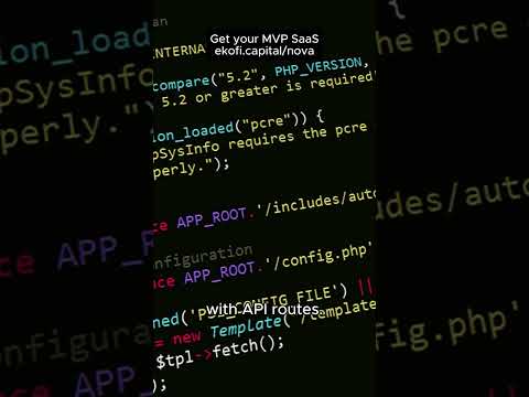 π Get your MVP SaaS now! β’ https://ekofi.capital/nova