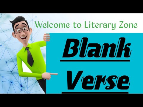 What is blank vers and its types//Characteristics of Blank Verse//Blank verse in poetry//Examples