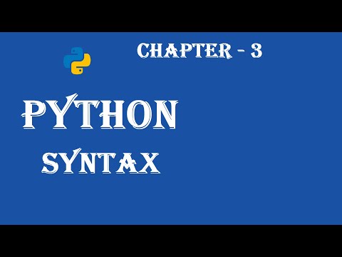 Syntax in Python - Python Tutorial - w3Schools - Ch#03 English