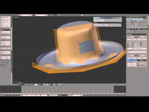 Blender Modeling Tutorial - Homburg Hat or "The GodFather Hat"
