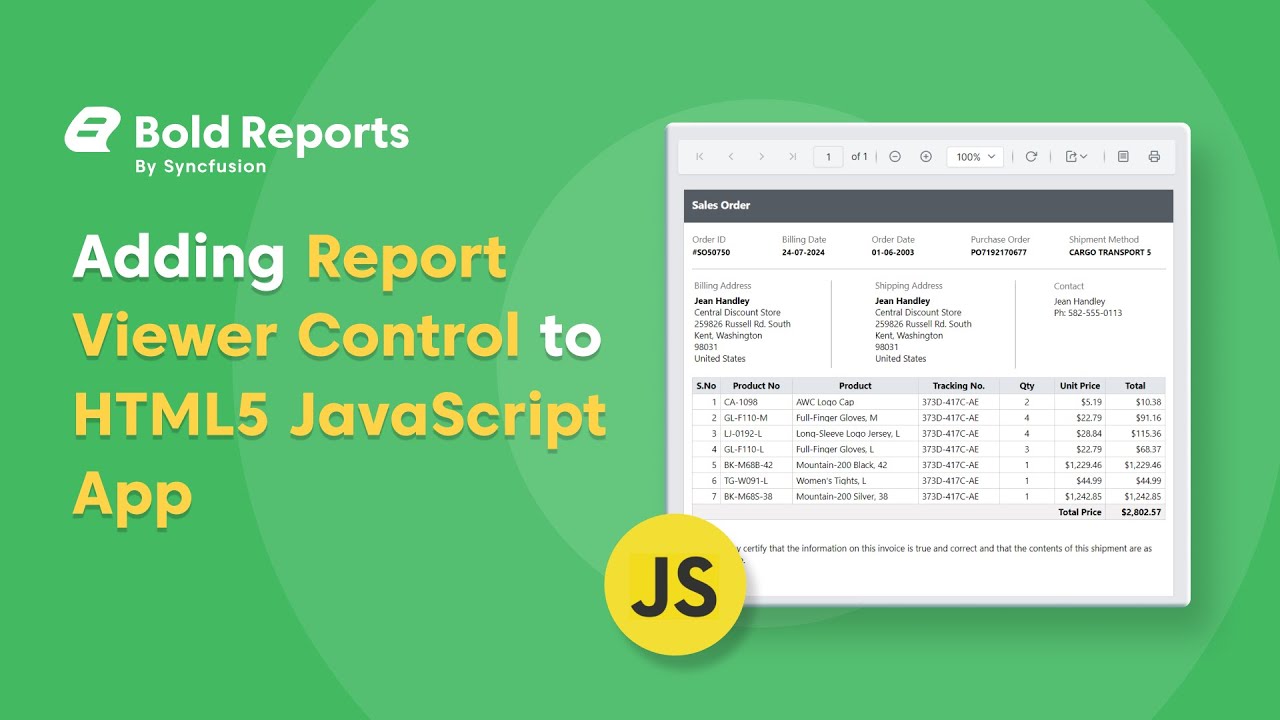 How to Add the JavaScript Report Viewer to a Web App | Bold Reports