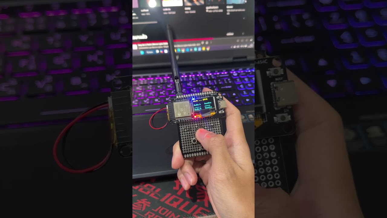 BLE Jammer. #hacks #esp32oled #project #arduino