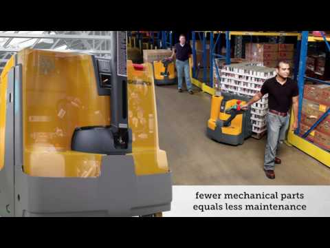 The Jungheinrich® EJE 120 Electric Walkie Pallet Jack