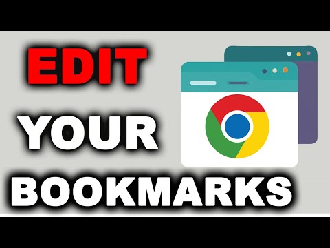 How to edit bookmarks in Google Chrome