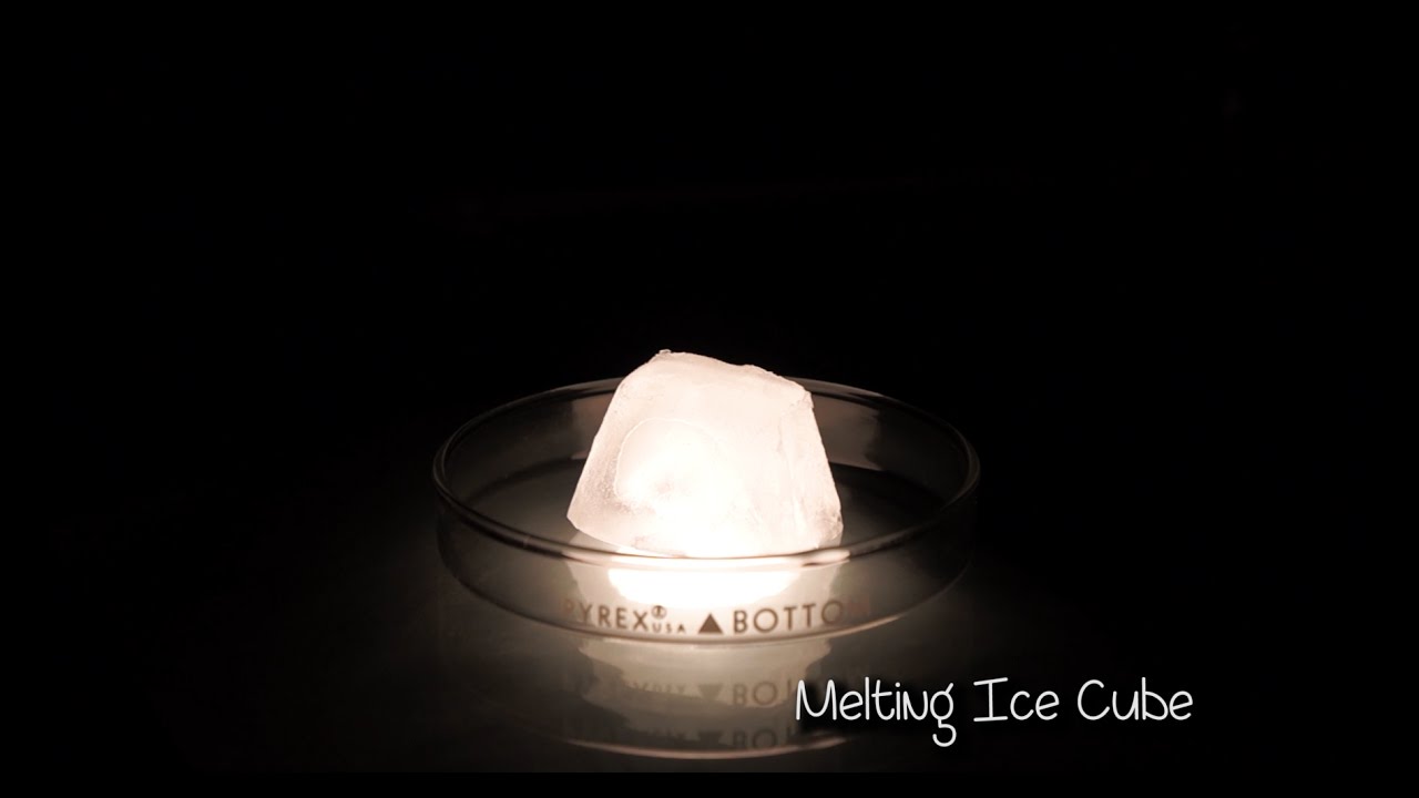 Timelapse: Melting Ice Cube (4K)