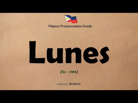 How to Pronounce LUNES | English Tagalog Dictionary | Speak Filipino