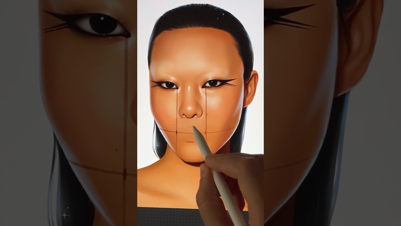 Lips tutorial 💋 #digitalart #howtodraweasy