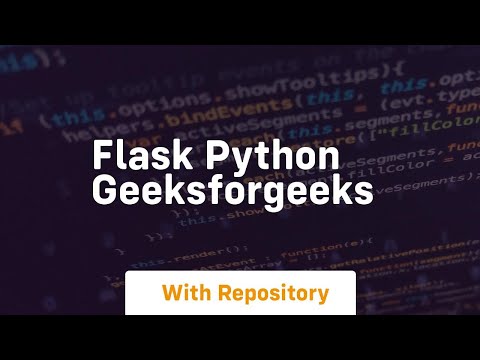 flask python geeksforgeeks