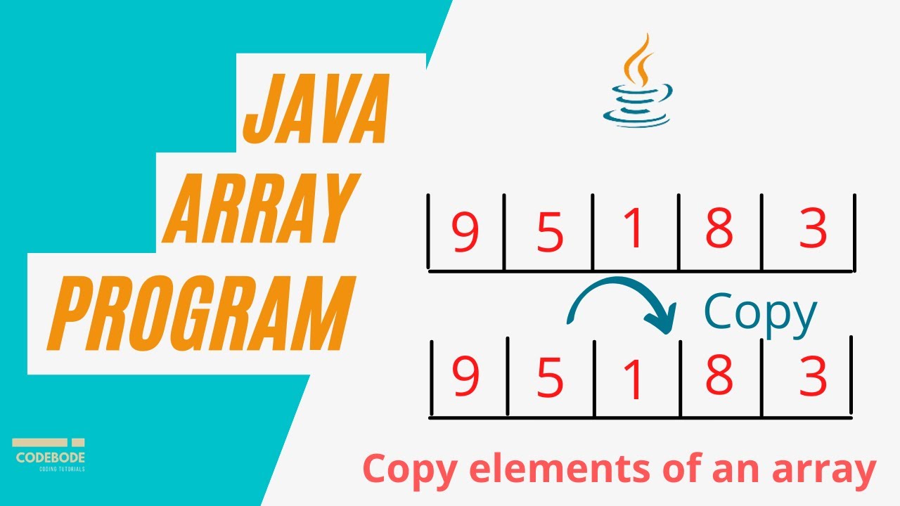 Java Program To Copy Elements Of An Array  | Debugging Java Array Practice Programs | Code Bode