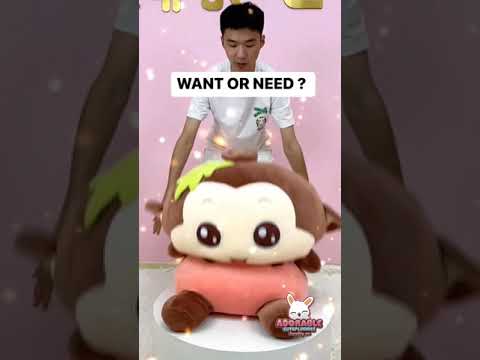 Monkey Plush Toy 🙊 #cute #gifts #plushtoys #youtubeshorts #plush