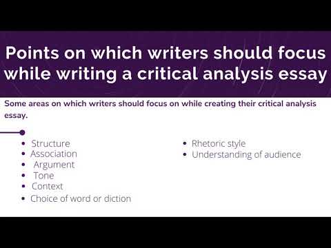 A Guide on Critical Analysis Essay by Essay Experts