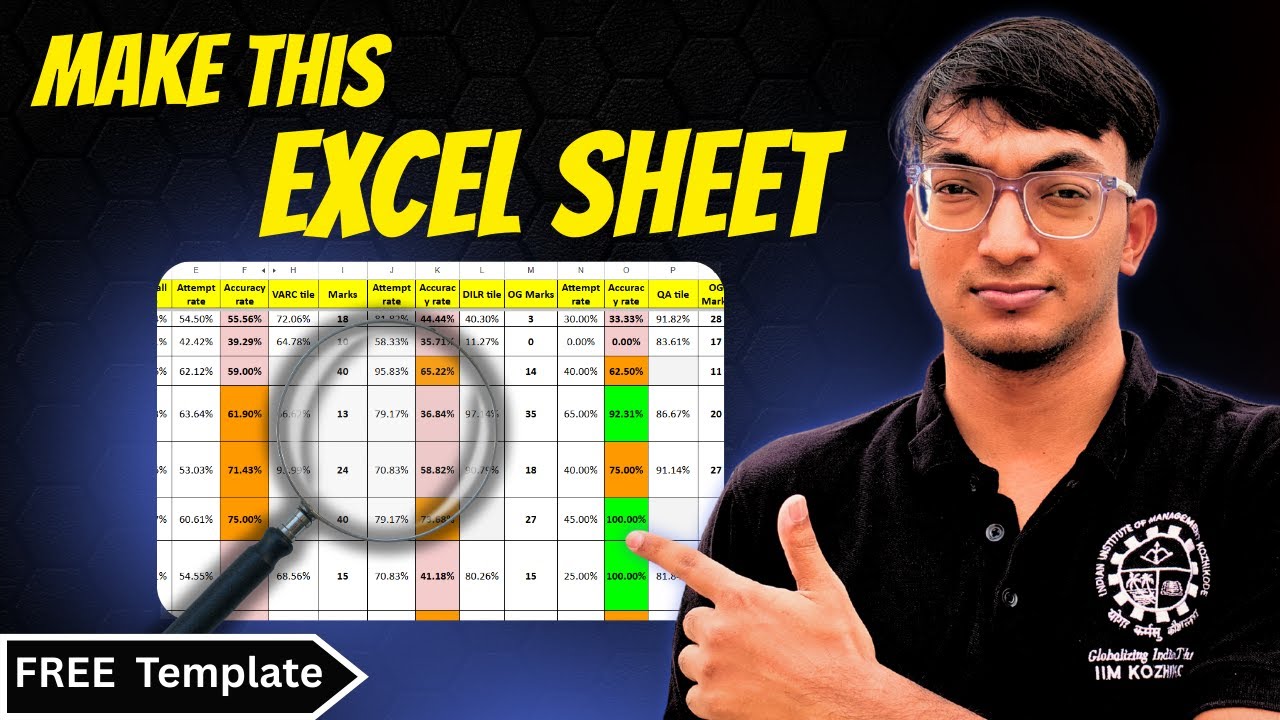 My Actual Mock Analysis Sheet Revealed | FREE Excel Tracker inside | CAT Preparation Strategy 2025