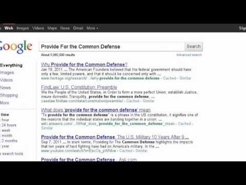 Provide For the Common Defense
