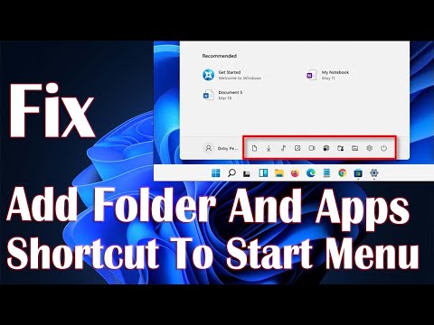 Add Folder And App Shortcut To Windows 11 Start Menu - How To