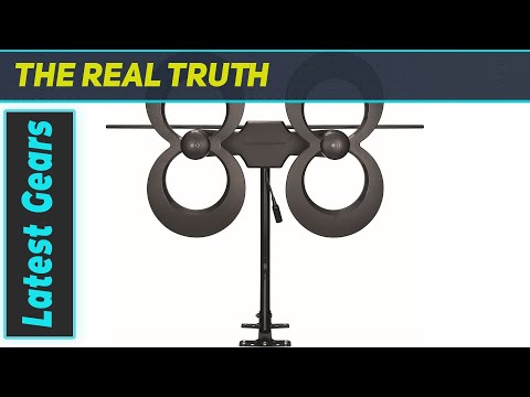 Antennas Direct ClearStream 4MAX UHF VHF Indoor Outdoor TV Antenna, Multi-Directional, 70+