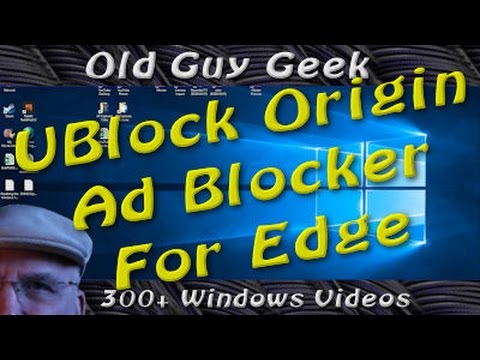 Window 10 Microsoft Edge Ad Blocker - UBlock Origin
