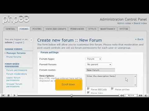 Create a forum in phpBB by VodaHost web hosting